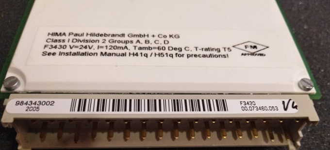 HIMATRIX HIMA PLC F3430 HIMA SAFETY RELAY MODULE SAFETY RELATED PLC 4 ...