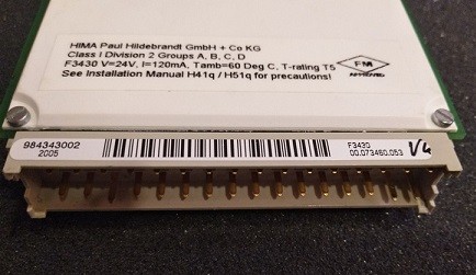 HIMATRIX HIMA PLC F3430 HIMA SAFETY RELAY MODULE SAFETY RELATED PLC 4 ...