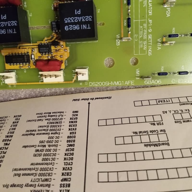 GE DS200SHVIG1BFC SCR High Voltage Interface Board